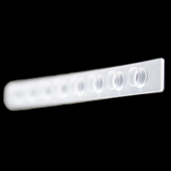 8-well White PCR Tube Strips 0.1 mL + optical Flat Cap Strips | NIPPON ...