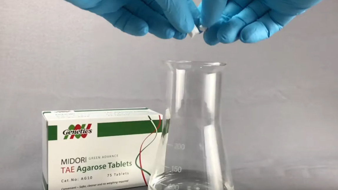 MIDORI Green Advance TAE Agarose Tablets | NIPPON Genetics EUROPE